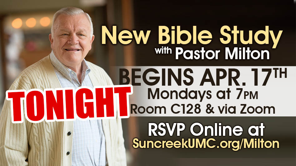 Monday Night Bible Study with Pastor Milton